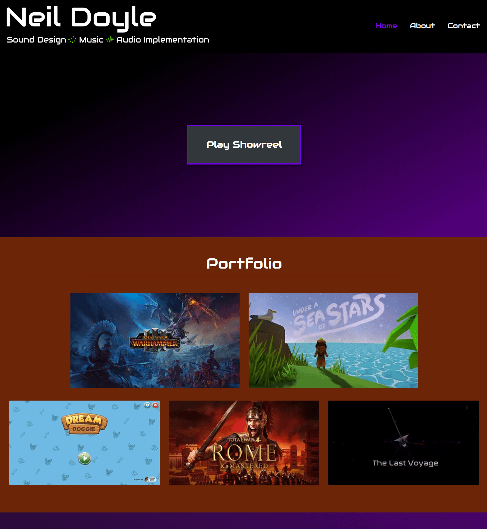 Neil Doyle – Sound Design – Music – Audio Implementation